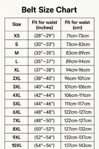 Belt Size Chart | Find Your Perfect Belt Size – Beltenza